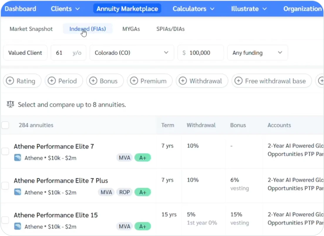 Annuities Genius Demo for Agents and Advisors